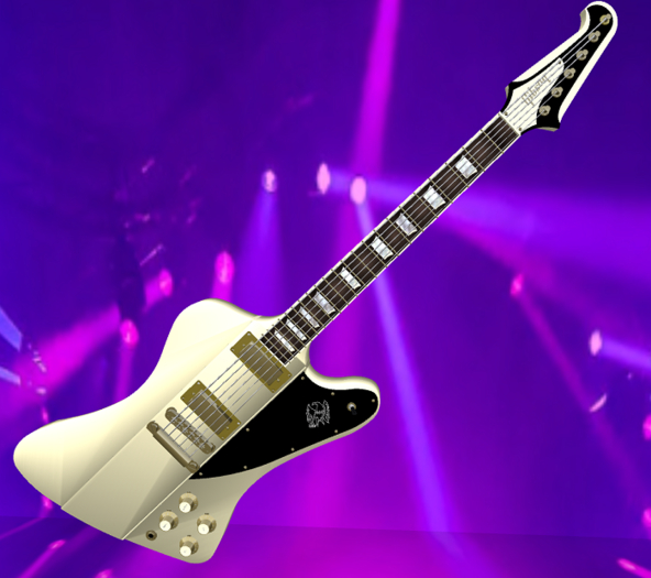 Second Life Marketplace - 1963 Vintage Gibson Firebird Cream (Box)