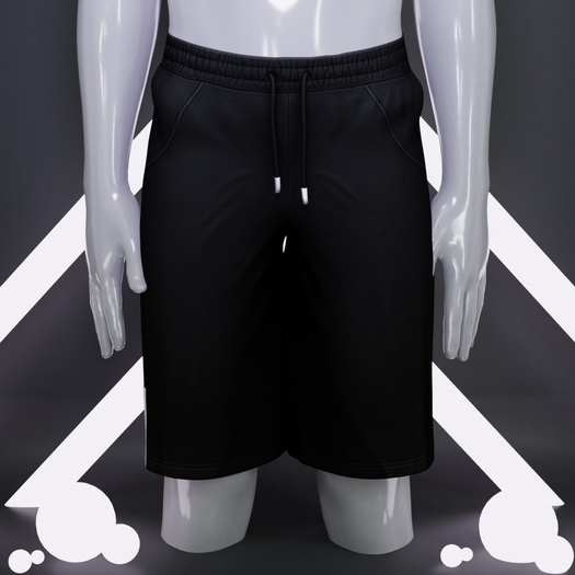 Second Life Marketplace - RUFF - Ricardo Shorts [Black]
