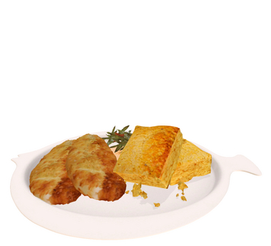 Second Life Marketplace - DFS PD Fried Fish Dinner Plate