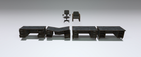 Second Life Marketplace - DSMNTLD // Office Desks & Chairs