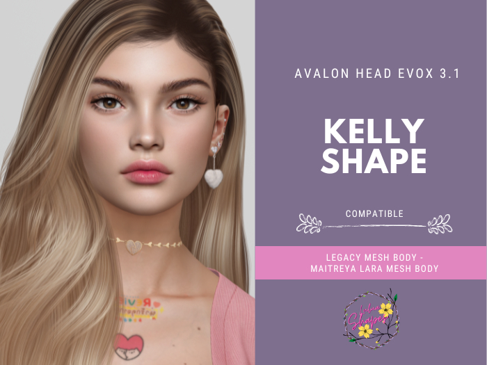 Second Life Marketplace - Kelly Shape Lelutka Avalon Head Evox 3.1 ...