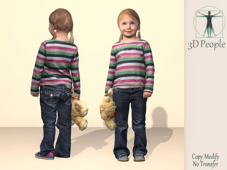 Second Life Marketplace - 3D People - Kids - Little Girl 2 (2 LI)