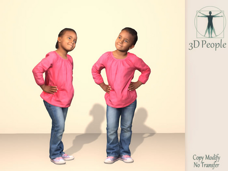 Second Life Marketplace - 3D People - Kids - Little Girl 3 (2 LI)