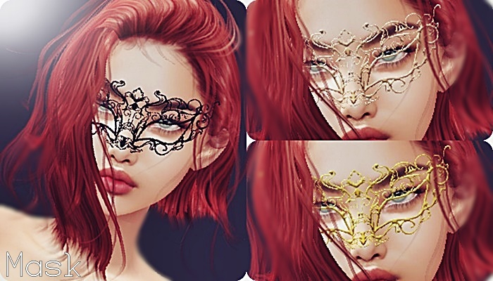 Second Life Marketplace - Mask Vintage 3 colors resizer