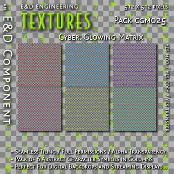 Second Life Marketplace - [CGM025] 6 Transparent Abstract Character ...