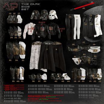 Second Life Marketplace - 09 [AD] - The Dark Side - Cape - White-Gold