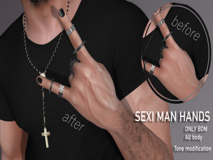 Second Life Marketplace - SEXI MAN HANDS- BOM ALL BODY