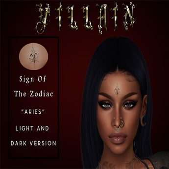 Second Life Marketplace - Villain Signs Of The Zodiac Tattoo (Aries ...