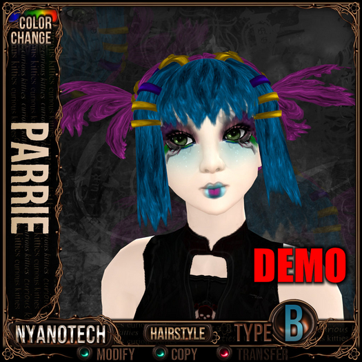 Second Life Marketplace - *C:K* Nyanotech Hair [Type B] - Parrie V3 DEMO