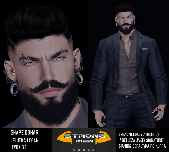 Second Life Marketplace - SHAPE DONAR LELUTKA LOGAN EVO X 3.1