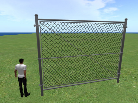 Second Life Marketplace - TM Chain Link Fence Section