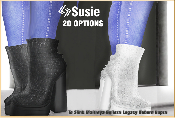 Second Life Marketplace Legendaire Susie Ankle Boots