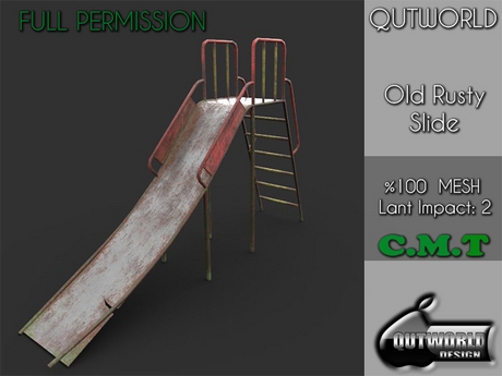Second Life Marketplace - .::QUTWORLD Old Rusty Slide::.FP