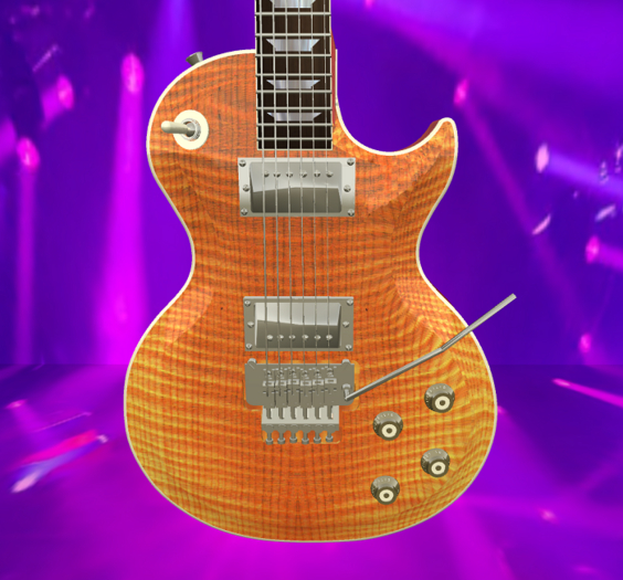 Second Life Marketplace - Vintage 1958 Flame Top Les Paul (Box)