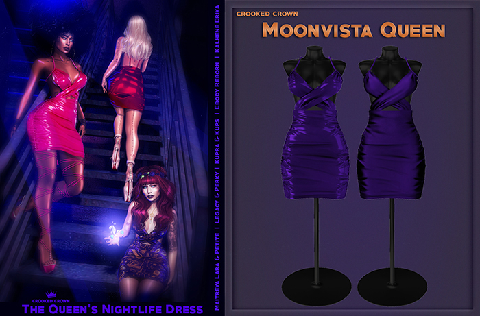 Second Life Marketplace - [CC] The Queen's Nightlife Dress [MOONVISTA ...