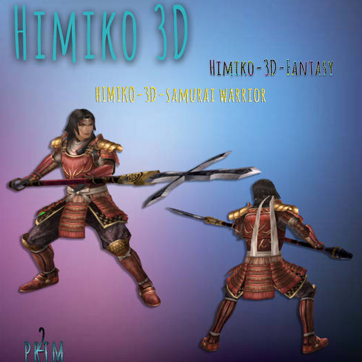 Second Life Marketplace - HIMIKO-3D-samurai warrior [ADD]