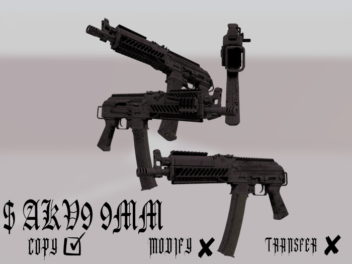Second Life Marketplace - E $ AKV9 9MM