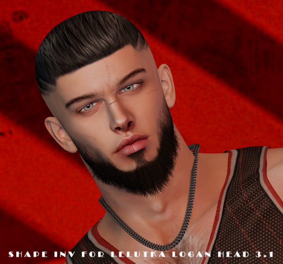 Second Life Marketplace - *ATLAS* Mens Shape INV for Lelutka LOGAN Head ...