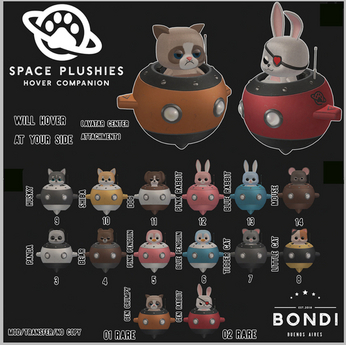 Second Life Marketplace - BONDI - Space Plushies - Gen Rabbit 02 RARE