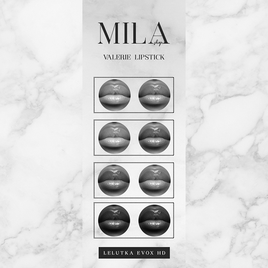 Second Life Marketplace - .MILA. Valerie Lipstick [EvoX HUD] DEMO
