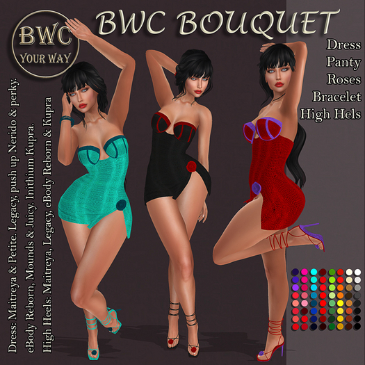 Second Life Marketplace Bwc Bouquet Set