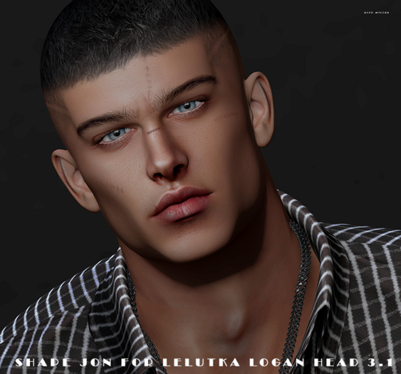 Second Life Marketplace - *ATLAS* Mens Shape JON for Lelutka LOGAN Head ...