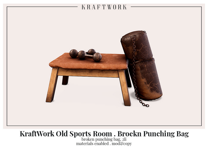 Second Life Marketplace - KraftWork Old Sports Room . Broken Punching ...