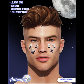 Second Life Marketplace - :: Antonym :: Gojo Sticker Pack Evox