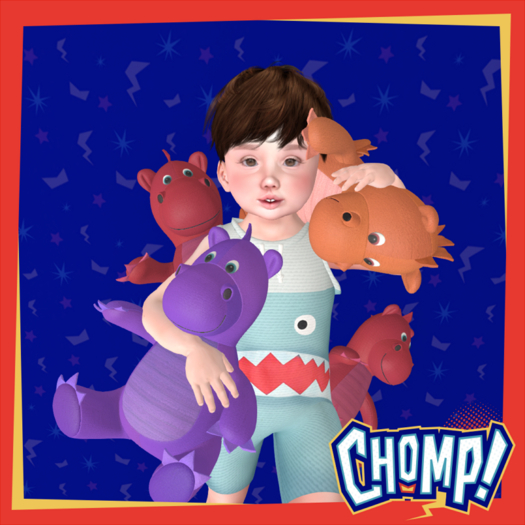 Second Life Marketplace - [Chomp!] Dragon Plush - Vibrant Pack