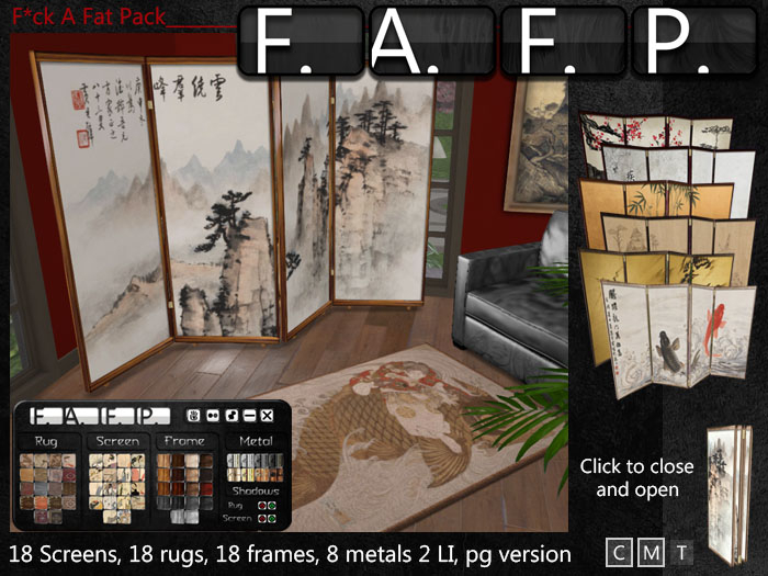 Second Life Marketplace - F.A.F.P. Japanese Room Divider