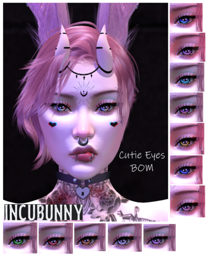 Second Life Marketplace - Incubunny - Cutie Eyes - Add to unpack