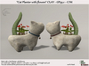 Second Life Marketplace - Cat Planter with flowers plant CLAY -Pack 2 ...