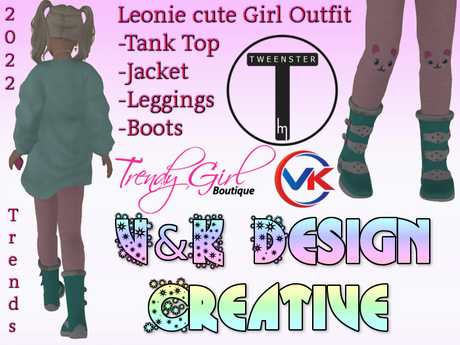 Second Life Marketplace - V&K Design Tweenster Leonie cute complete Outfit