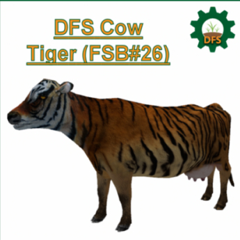 Second Life Marketplace - [1] DFS Cow - Tiger (FSB#26