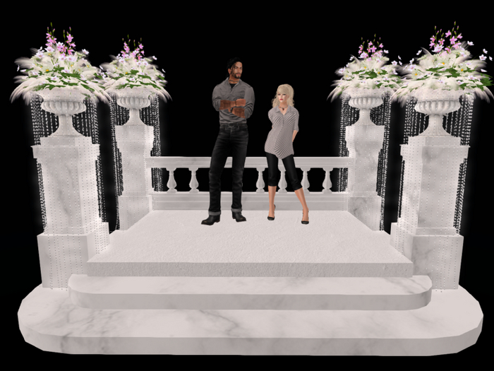 Second Life Marketplace - MC Garden Podium Special Occasion - WHITE