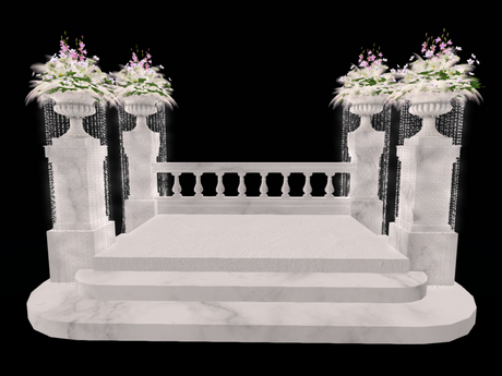 Second Life Marketplace - MC Garden Podium Special Occasion - WHITE