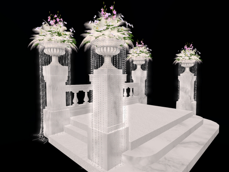 Second Life Marketplace - MC Garden Podium Special Occasion - WHITE