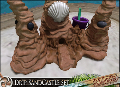 Second Life Marketplace - HeadHunter's Island - Drip SandCastle set ...