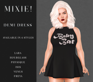 Second Life Marketplace - Mixie! ~Demi Dress - Emo~