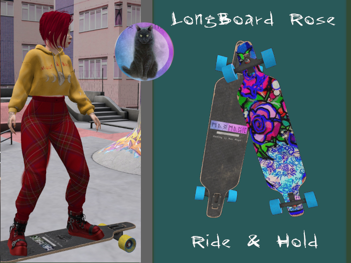 Second Life Marketplace - ::MM:: Longboard Rose - Hold/Ride - Resize