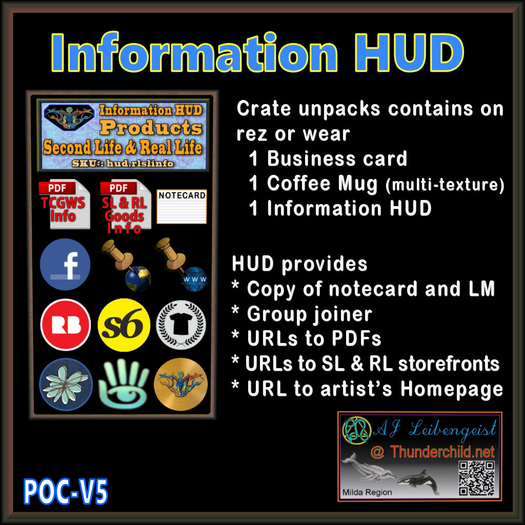 Second Life Marketplace - HUD INFO Business & Artist information (SL ...