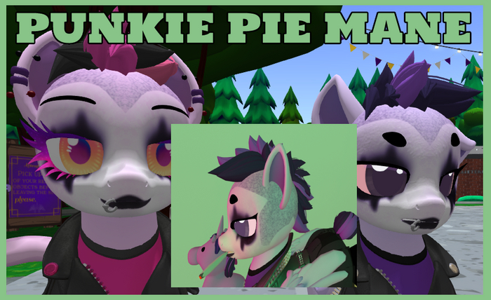 Second Life Marketplace - Punkie Pie Mane and bonus lip ring