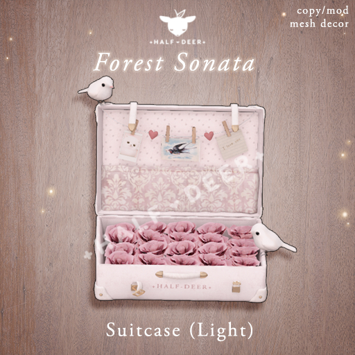Second Life Marketplace - +Half-Deer+ Forest Sonata - Suitcase (Light)