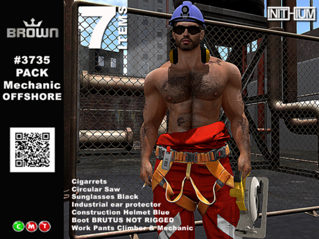 Second Life Marketplace - 3735 - PACK Mechanic OFFSHORE - Inithium Kario