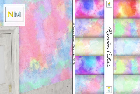 Second Life Marketplace - Rainbow Colors Wallpaper Builders Kit 10 ...