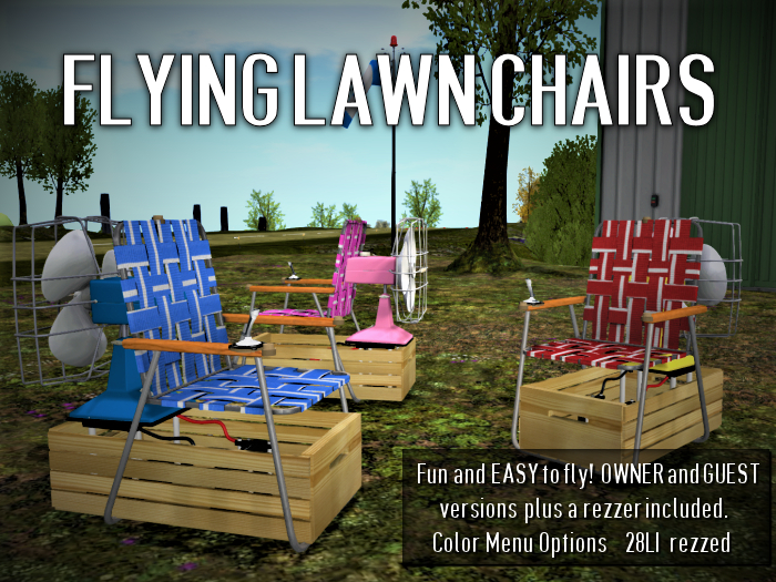 Second Life Marketplace - Flying Lawn Chair