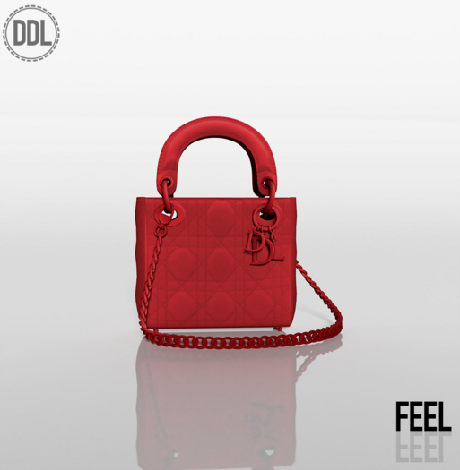 Second Life Marketplace - [DDL] Feel (Red Ultra Matte) Shoulder Bag