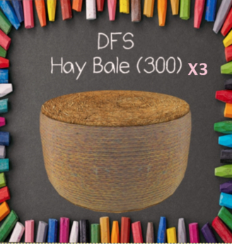 Second Life Marketplace - [3] DFS Hay Bale (300) Kit Kat Farm