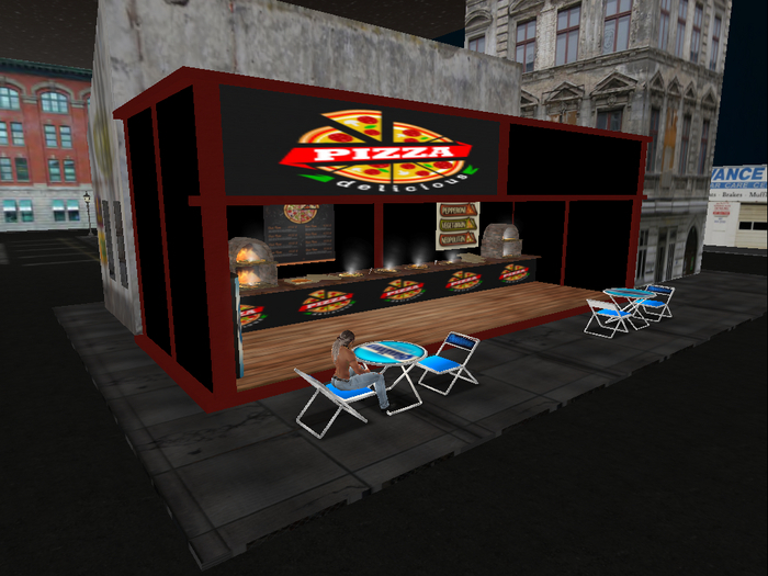 Second Life Marketplace - BOX Daltons Local de pizza v2 (fix)