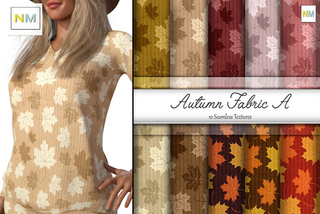 Second Life Marketplace - Autumn Fabric Set A 10 Seamless Wool Textures NM